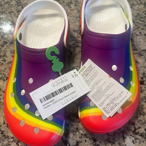 Hey Dude | Shoes | Crocs Rainbow Clogs 2 | Poshmark